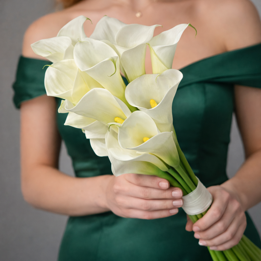 CALLA LILY LARGE WHITE - OPEN CUT| DIY Wedding & Event Flower.